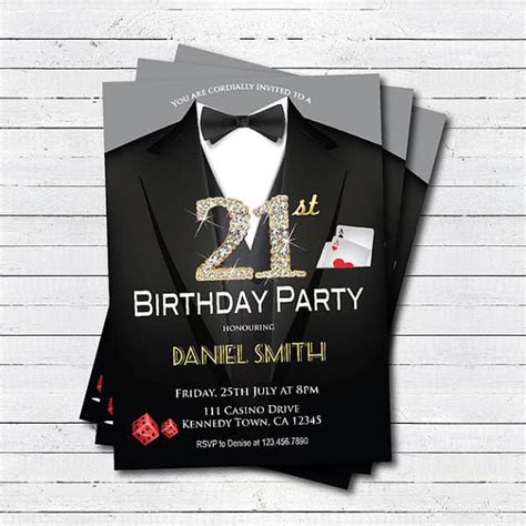 21st Birthday Invitation Templates Free Printable Template Vercel App