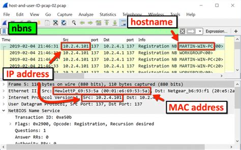 wireshark tutorial identifying hosts and users