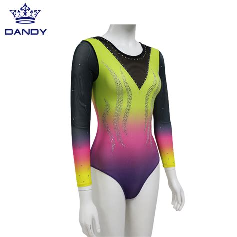 Newest Young Girls Sublimation Gymnastics Leotards High Quality Newest