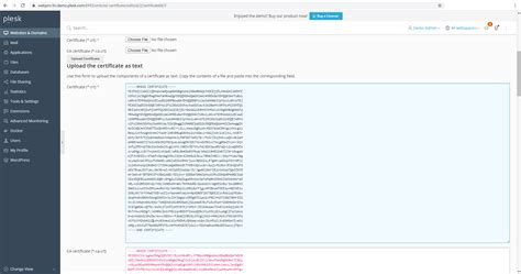 how to install an ssl certificate on plesk 12 helpdesk