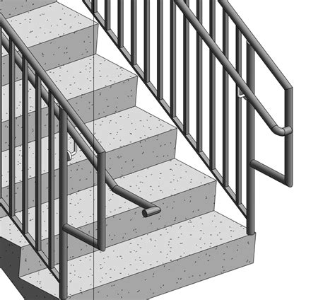 solved problem with railing on a ramp does not behave as it does on