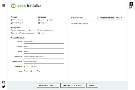 【java】spring initializrで簡単にプロジェクトを作成する きり丸の技術日記