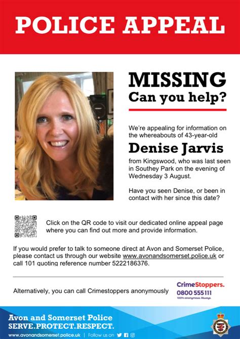Renewed Appeal To Help Find Missing Woman Denise Jarvis Who Was Last