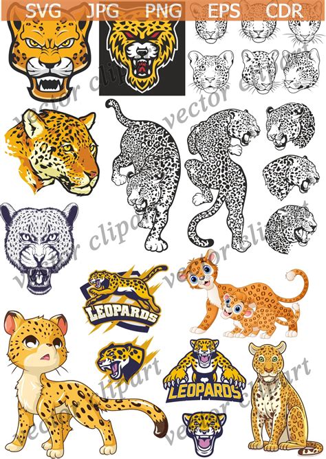 Leopard Svg Leopard Clipart Leopard Svg Cut Leopard Vector Cut File