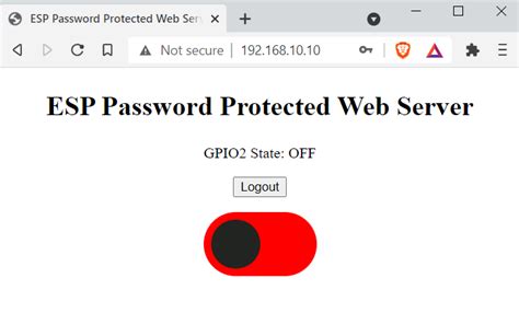 esp32 esp8266 authentication web server password protected