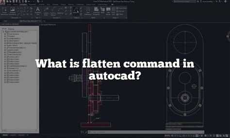 what is flatten command in autocad