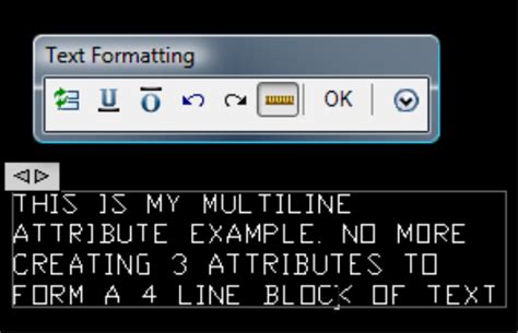 autocad 2008 matts multiline attributes between the lines