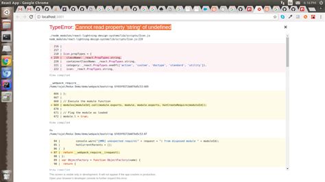 reactjs cannot read property string of undefined