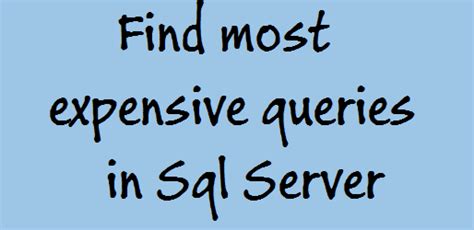 find most expensive queries sql server technothirsty techno thirsty