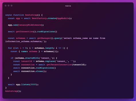 schema based multitenancy with nestjs typeorm and postgressql thomas
