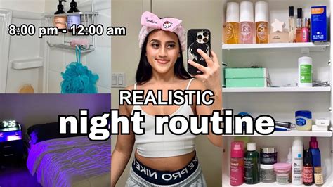 My Realistic Night Routine 🫧🛁 Self Care Skin Care Oral Hygiene Tips