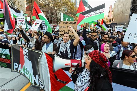 Pro Palestine Protests Erupt In Melbourne And Sydney With 15 000 Taking