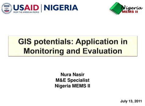 ppt gis potentials application in monitoring and evaluation