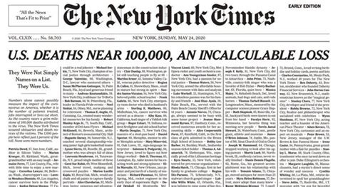 Cienciasmedicasnews ‘they Were Us New York Times Dedicates Sundays