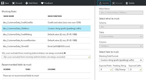 configure dynamic data masking using azure sql database portal sqlchamp