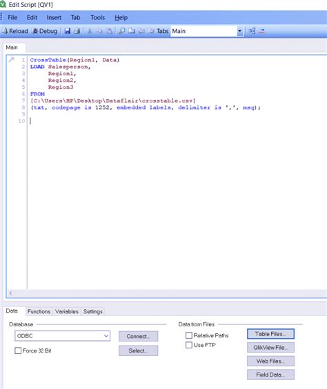 qlikview table creating cross straight pivot mapping tables
