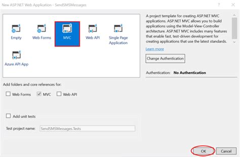 asp mvc sending sms messages using nexmo api