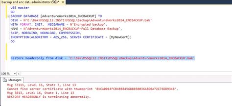 using encrypted backups in sql server 2014 sqlservercentral