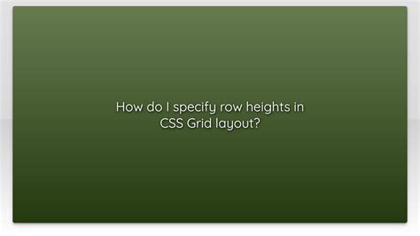 css how do i specify row heights in css grid layout youtube hot sex