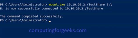 configure nfs client on windows server 2019 computingforgeeks