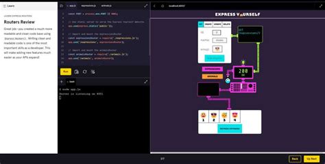 notes on codecademy “learn express” new screwdriver