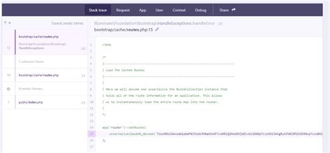 erroneous data format for unserializing symfony component routing