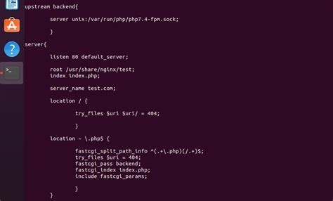 ubuntu why nginx with php7 4 fpm does not give an output stack