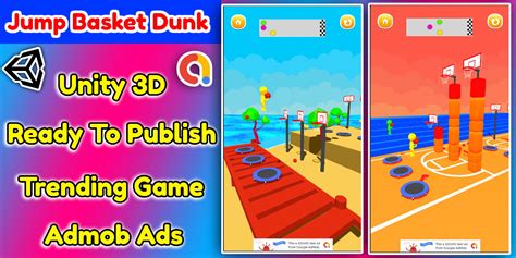 jump basket dunk 3d game unity source code by nextlevelgames codester