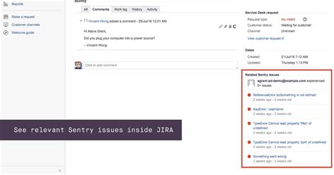 extending support to jira service desk product blog sentry