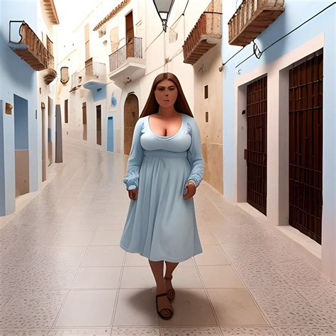 Photo Of A Nacy Doll Wearing A Long Sleeved Light Blue Knee Leng