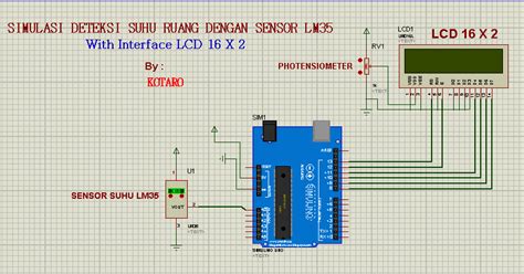 tutorial pembuatan sensor deteksi suhu ruang menggunakan