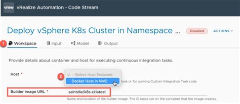 walk through using vra to deploy vsphere with tanzu namespaces