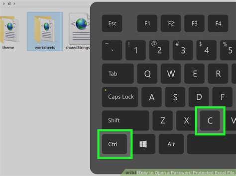how to open a password protected excel file with pictures