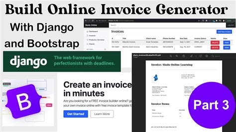 final lecture create invoicing app with python django and bootstrap