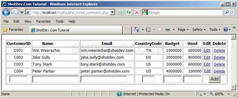 how to use php and mysql add insert edit delete on same form shotdev