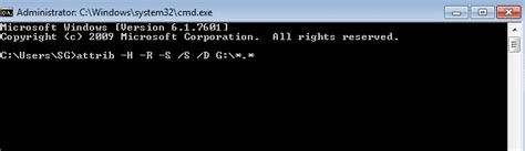 fix folders that have become shortcuts in the external hard drive