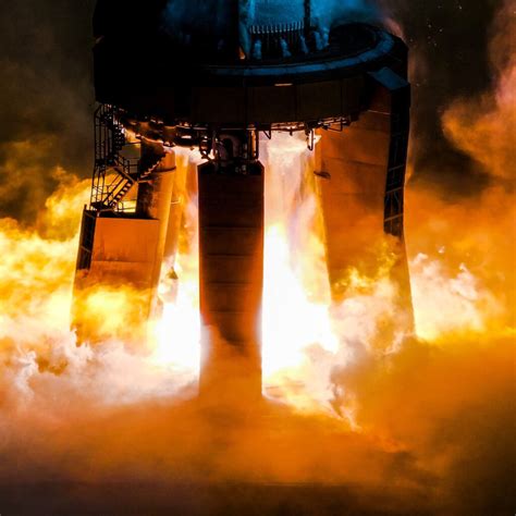 Spacex Performs A Static Fire Test On Flight 5 Super Heavy Rocket