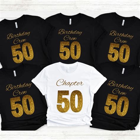 50th Birthday Group Shirts Birthday Crew Birthday Squad Etsy