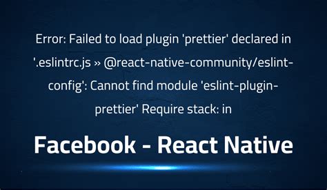 error failed to load plugin prettier declared in eslintrc js