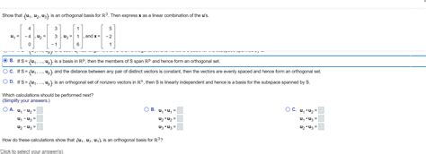solved show that {u1 u2 u3} is an orthogonal basis for r3