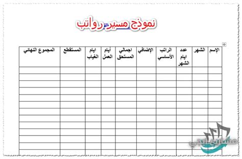 5 نموذج مسير رواتب عمالة المنزلية جاهز [word Pdf Excel] للتنزيل