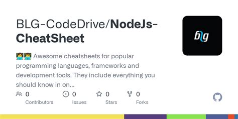 github blg codedrive nodejs cheatsheet 👩‍💻👨‍💻 awesome cheatsheets