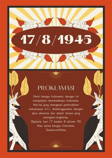 Rayakan Kemerdekaan Dengan Contoh Poster 17 Agustus 2024 Canva