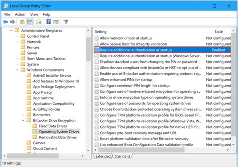 drive encryption allow bitlocker without a compatible tpm