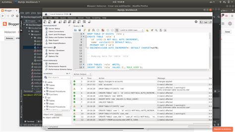 holocron mysql workbench crear base datos para usuarios y