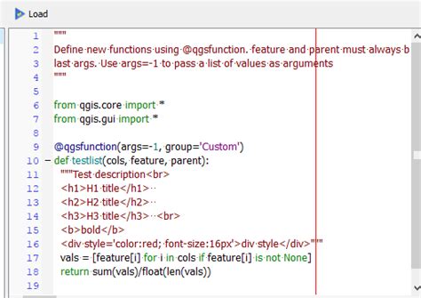 documenting custom python functions in qgis using styles geographic
