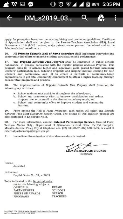 2019 brigada eskwela implementing gu the department of education deped