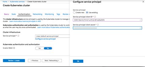 service principals for azure kubernetes services aks