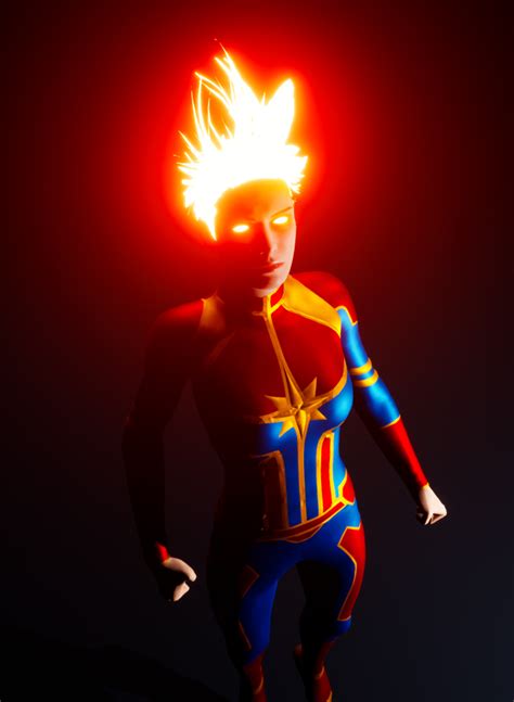 captain marvel video game character unreal engine 4
