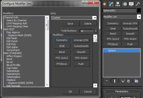 tutorial configuring modifier sets in 3ds max cg tutorial